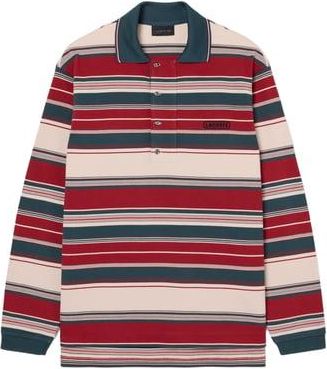 Lacoste Polo Oziris droit ray&eacute; en coton