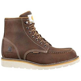Carhartt Work in Progress Mens 6 Inch Waterproof Wedge Steel Toe Industrial Boot, Tan Oil Tanned Leather, 15 W US
