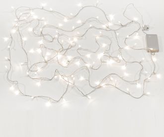 Kaemingk Lichterkette Ricelight 96 LED Batterie au&szlig;en 7,1m transparent