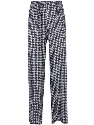 Laura Urbinati Elastic Waist Wide Leg Trousers