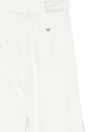 Emporio Armani Wide-Leg Cotton Jeans - White