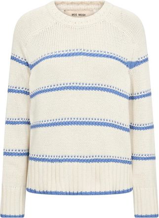 Mos Mosh MOS Mosh, Femme, Pulls, Multicolore, Taille: 40 FR Rola Bine Stripe Crewneck Knit