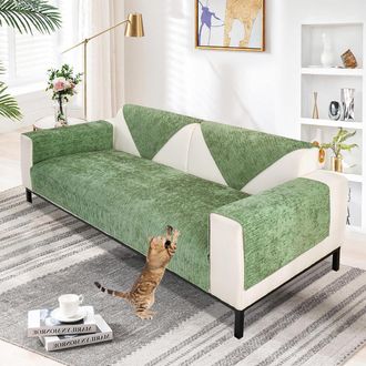 Shanna Aus Weichem Chenille Sofabezug 1/2/3/4 Sitzer L Form Sofa Couch überzug Ecksofa, Neue Universelle Rutschfeste Sofa Überwurf, Solide Dicke Strukturiert
