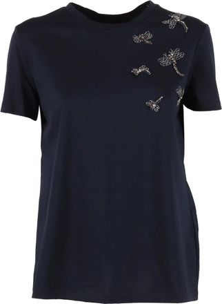 Max Mara Femme, Tops, Bleu, Taille: 42 FR T-Shirt Pontile