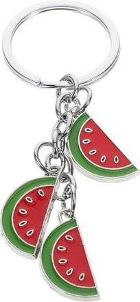 BESPORTBLE Porte-Cl&eacute;s Mini Past&egrave;que en M&eacute;tal Solide Pendentif Fruit Mignon pour Paquet &agrave; Main Accessoire Estival Compact Pr&eacute;sent Fille Breloque Porte-Cl&eacute;s Multif