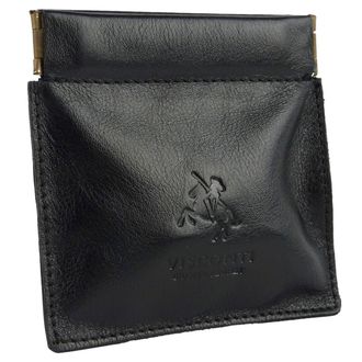 Visconti M&uuml;nzbeutel f&uuml;r Herren, mit Schnapp-Mechanismus, aus Leder