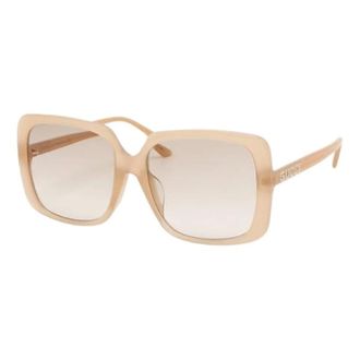 Gucci Pre-owned Plastique lunettes-de-soleil - Femme - Pre-owned - Beige - Taille: ONE Size