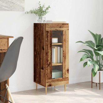 vidaXL Buffet Bois ancien 34 x 34,5 x 90 cm Bois ding&eacute;nierie vidaXL