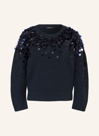 Marc Aurel Marc Aurel Pullover Mit Pailletten blau