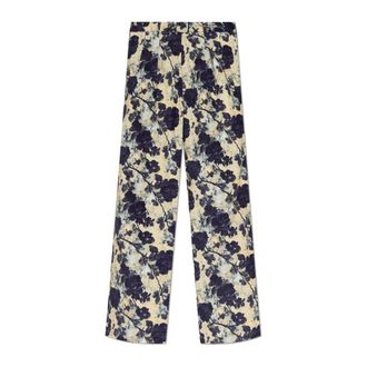 R13 Blumenmuster Hose - - Trousers - Damen - Beige - W26