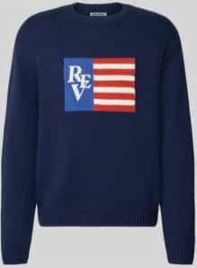 Review Regular Fit Strickpullover aus Baumwoll-Mix