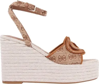 Guess Femme, Chaussures, Beige, Taille: 39 EU Sandales compens&eacute;es Tanveey