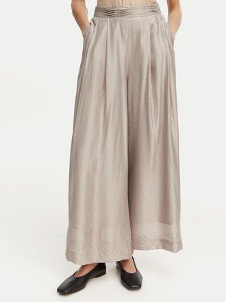 Eleh Stoffhose SS260269 Grau Wide Leg