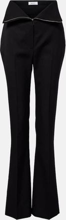 Alexander McQueen Pantalon bootcut en laine