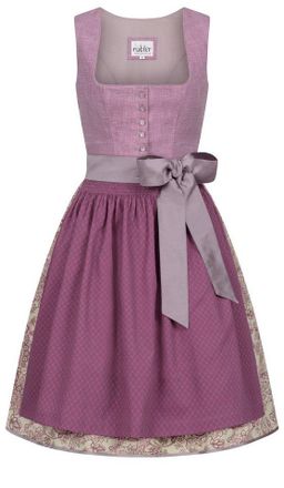 N&uuml;bler Trachtenkleid Mididirndl Gina in Flieder von N&uuml;bler