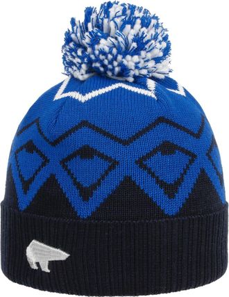 Eisb&auml;r Ziggy Bommelm&uuml;tze Strickm&uuml;tze Skim&uuml;tze Winterm&uuml;tze Wollm&uuml;tze Damen/Herren - Made in Austria mit Umschlag, Futter, Futter Winter Herbst-Winter - One Si