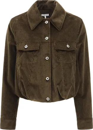 Loewe Cotton Corduroy Jacket - Brown