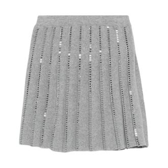 Ermanno Scervino Femme, Jupes, Gris, Taille: 34 FR Jupe Tricot&eacute;e