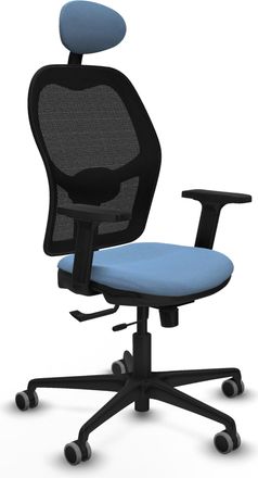 Piqueras y Crespo Jorquera Nackenst&uuml;tzstuhl mit 2D-Armen, h&ouml;henverstellbarer Lendenwirbelst&uuml;tze und festem Kopfteil, ausgestattet mit Syncro/Traslack und injiziertem Sc