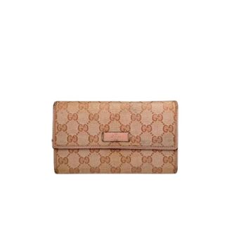 Gucci Portefeuille en cuir vintage Pre-owned - Femme - Pre-owned - Rose - Taille: ONE Size