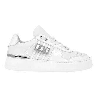Philipp Plein Femme, Chaussures, Blanc, Taille: 37 EU Low Top Baskets Ceintures Skull