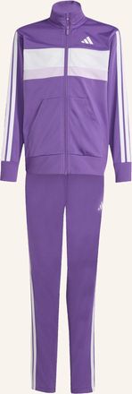 adidas Seasonal Essentials Tiberio 3-Streifen Tricot Kids Trainingsanzug lila