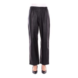 SOLOTRE Wide Hosen - - Trousers - Damen - Schwarzk - S