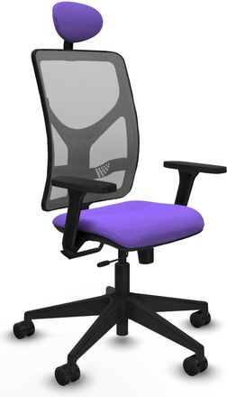 Piqueras y Crespo Stuhl f&uuml;r &Uuml;berwachungsh&uuml;tten mit 3D-Armen, h&ouml;henverstellbarer Lendenwirbelst&uuml;tze und festem Kopfteil, ausgestattet mit Syncro/Traslack und Schneidesch