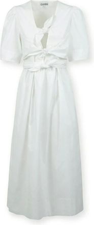 Ganni Femme, Robes, Blanc, Taille: 36 FR Abito Chemisier