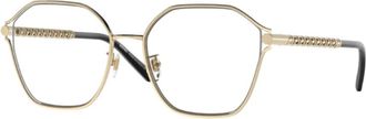 Versace Femme, Accessoires, Jaune, Taille: 55 MM occhiali Metallo