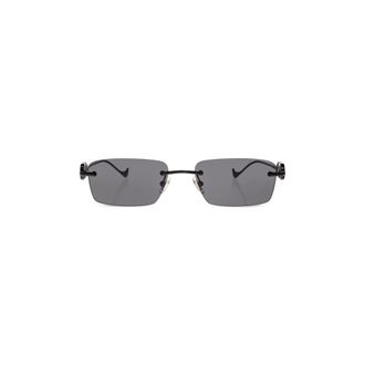 Valentino Garavani Lunettes de soleil rectangulaires VLogo - unisex - Accessoires - Noir - Taille: 55 MM