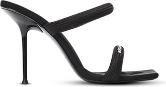 Alexander Wang Femme, Chaussures, Noir, Taille: 38 1/2 EU Julie Tubular Webbing Sandal