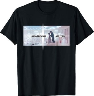 Star Wars Princess Leia Han Solo Ich Liebe Dich Ich Weiss T-Shirt