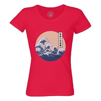 Fabulous T-Shirt Femme Col Rond Hokusai Grandes Vagues Japon Asie Culture Mer