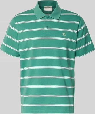 Calvin Klein Jeans Regular Fit Poloshirt mit Logo-Stitching