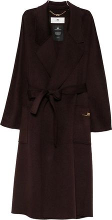Elisabetta Franchi Manteau Long - Marron