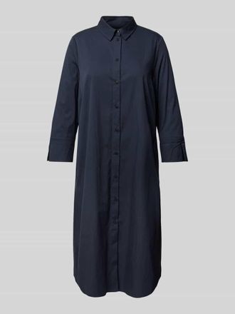 robe l&eacute;g&egrave;re Knielanges Hemdblusenkleid mit 3/4-Arm