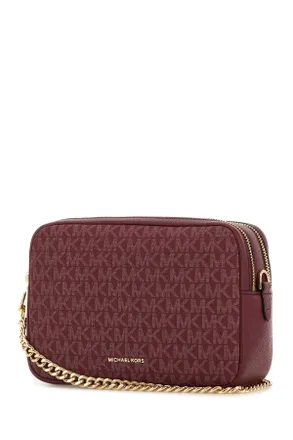 Michael Kors Womens Tyrian Purple Canvas Medium Bryant Shoulder Bag Mulberry 89.pvc Borse A Tracolla