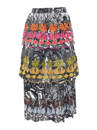 Farm Rio Jupe Midi - Multicolore