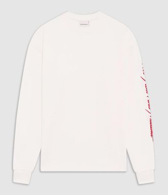 Dr&ocirc;le de Monsieur T-Shirt Slogan Longsleeve Burgundy