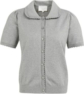 YaYa Yaya, Femme, Pulls, Gris, Taille: 38 FR Cardigans