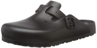 Birkenstock Classic Boston Leder, Unisex-Erwachsene Clogs, Schwarz (Schwarz), 36 EU