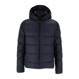 Fay Db Front Piuma Cappuccio - Homme - Vestes - Bleu - Taille: XL