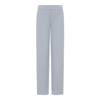 Emporio Armani Femme, Pantalons, Bleu, Taille: 44 FR Pantalon Palazzo Techno Cady