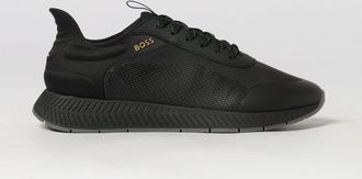HUGO BOSS Titanium Low-Top-Sneakers aus technischem Gewebe und Mesh mit Schriftzug-Logo