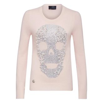 Philipp Plein Pullover Rundhals Love - - Knitwear - Damen - Rosa - XS
