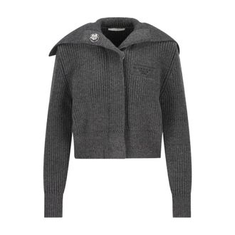 Givenchy Jacke aus Wolle - - Knitwear - Damen - Grau - S