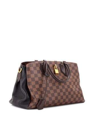 Louis Vuitton sac &agrave; main Normandy Damier et cuir - Noir