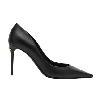 Dolce & Gabbana Schwarze High Heel Decollete Schuhe - - Shoes - Damen - Schwarzk - 37 1/2 EU