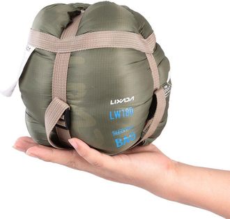Lixada Schlafsack 3-4 Jahreszeiten Ultraleicht Sleeping Bagfür Kinder und Erwachsene, Camping, Wandern, Reisen(190x75cm)